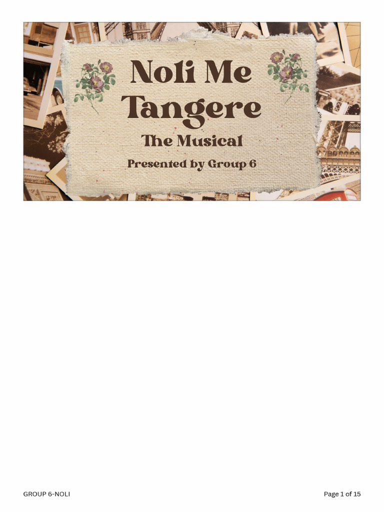 Group 6 Noli | PDF