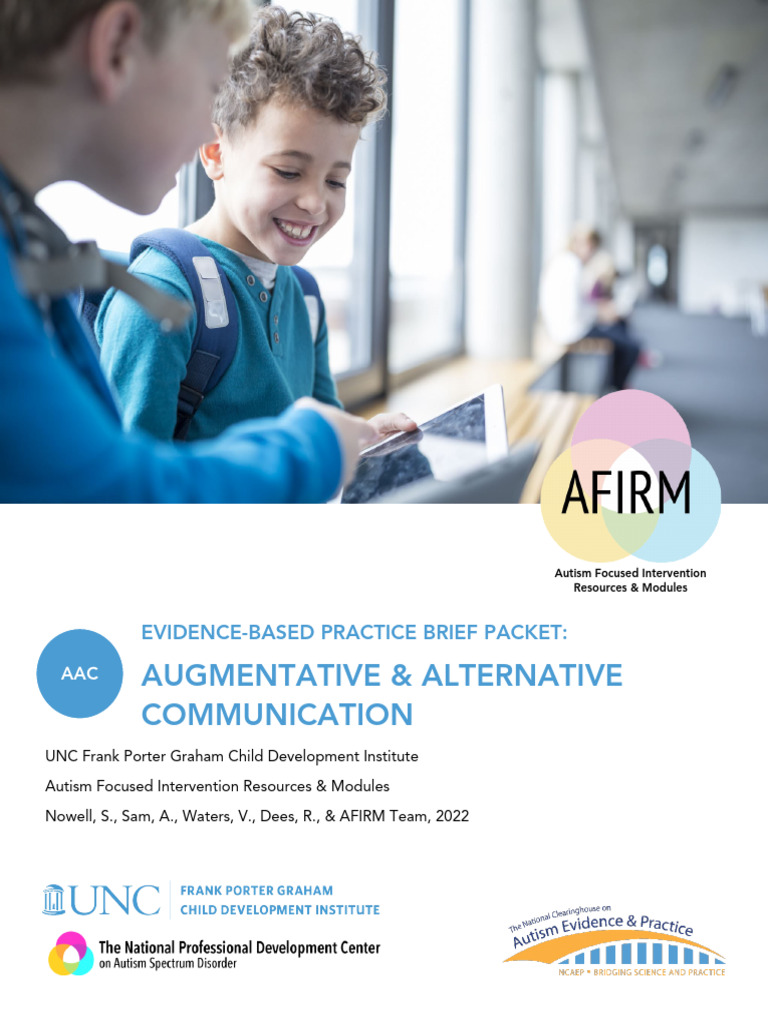 AAC Brief Packet 2022 | PDF | Autism | Gesture