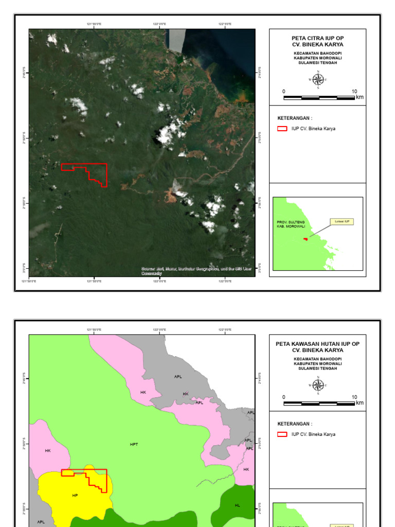 Peta Iup Op Cv. Bineka Karya | PDF | Geographic Data And Information