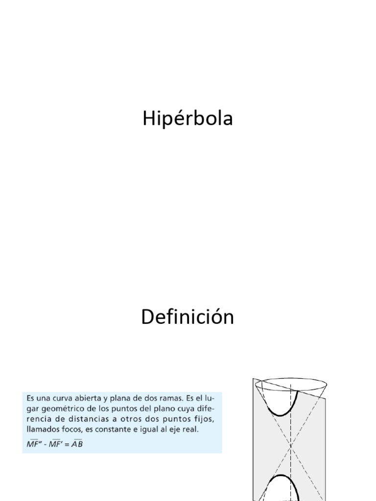 Curvas Cónicas - HIPÉRBOLA | PDF
