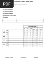 Email and Mobile Update Form | PDF