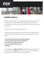Netflix Culture Memo Overview | PDF | Creativity | Decision Making