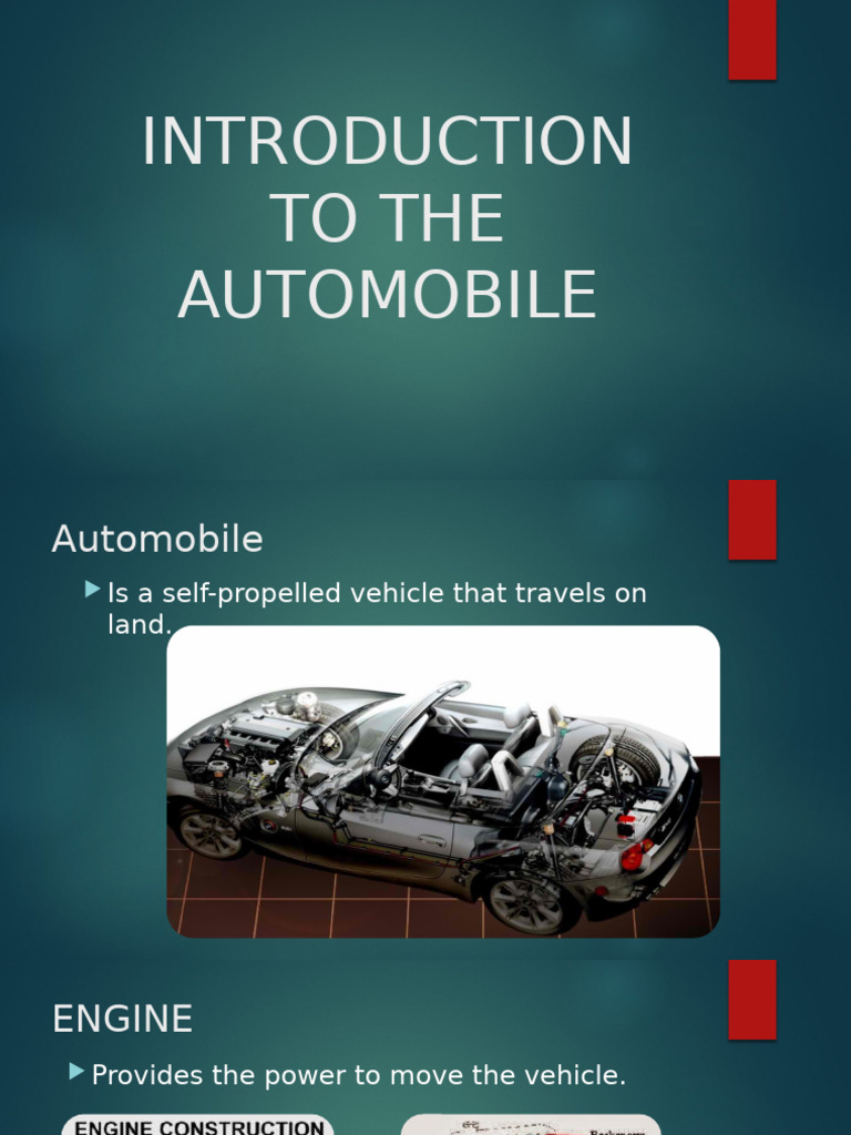 Introduction To The Automobile | PDF | Car | Fuel Injection