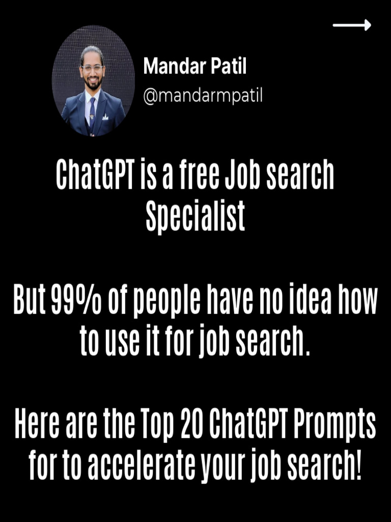 ChatGPT Prompts For Job Seekers For Landing Dream Jobs | PDF