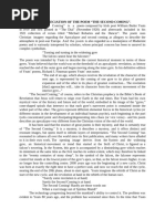 Yeats' The Second Coming Analysis | PDF | W. B. Yeats | Poetry