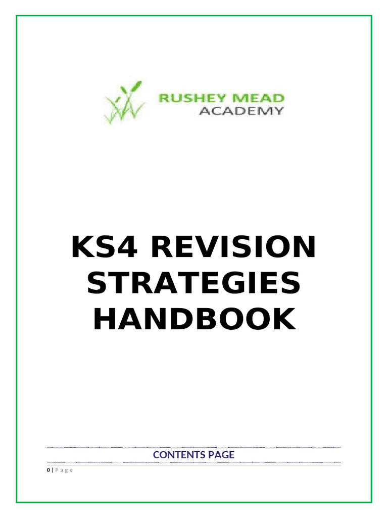Revision Strategies Handbook | PDF | Muhammad Ali | Flashcard