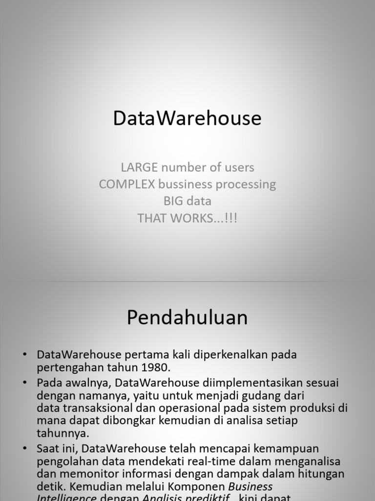 Lecture 3. DataWarehouse - Process | PDF