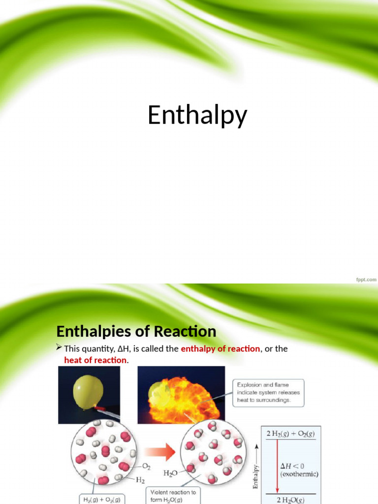Understanding Enthalpy of Reaction | PDF