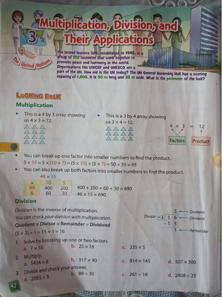 chapter 3 multiplication, division | PDF