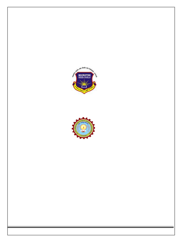 Mini Project Cover Page | PDF