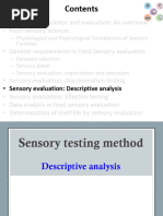 Sensorry Evaluation (Hedonic Scale) | PDF