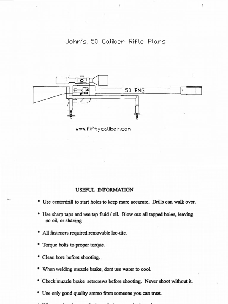 John's 50 Co - Liber Rifle Plo - Ns | PDF | Drilling | Gun Barrel