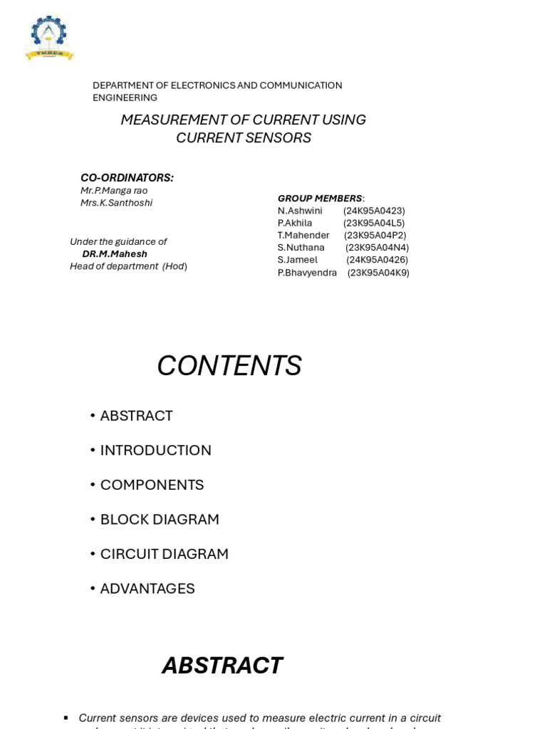 Measurement of Current Using Current Sensors | PDF | Sensor | Electrical Components