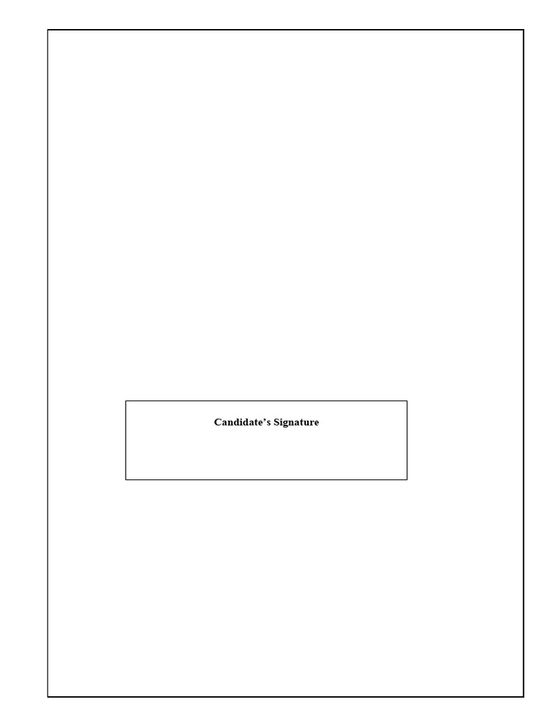 Art and Model Drawing X Paper II 2023 | PDF
