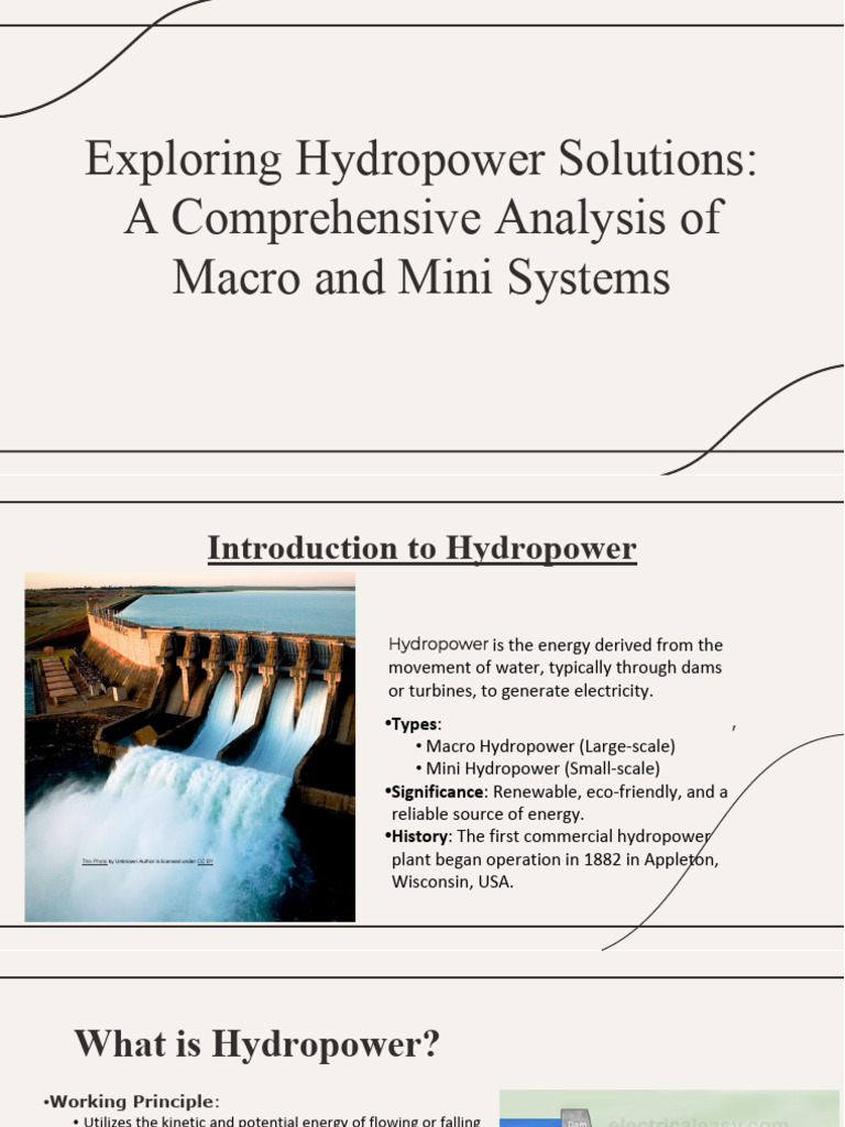 Hydropower: Macro vs Mini Systems Explained | PDF | Hydroelectricity | Dam