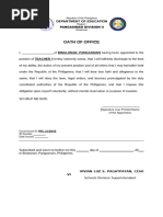 Oath of Office Form 1 | PDF | Oath Of Office | Practice Of Law