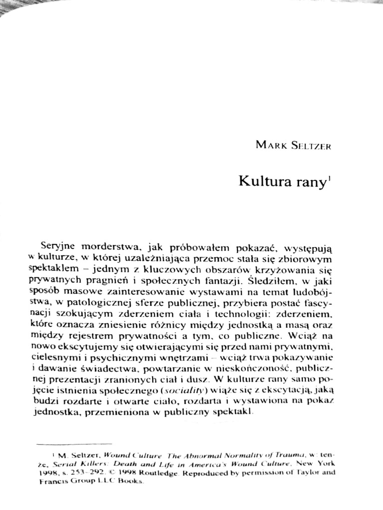 Kultura Rany | PDF