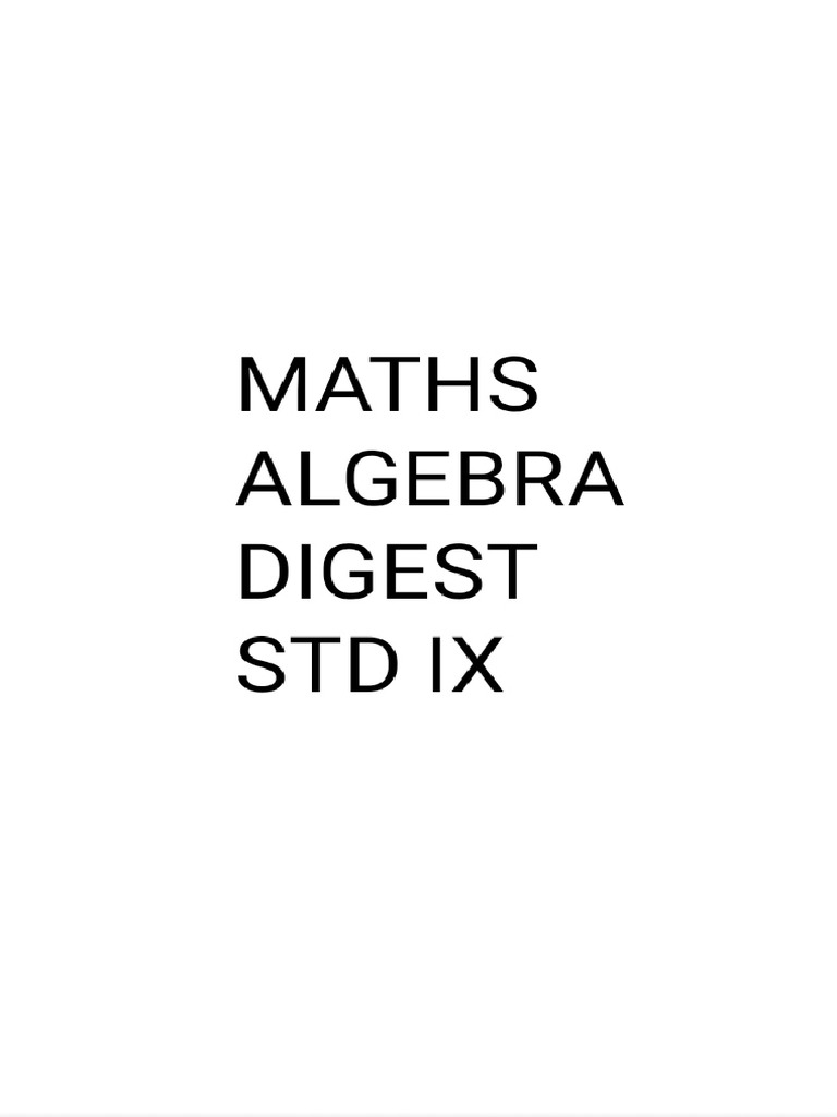 Mathematics Part 1 | PDF