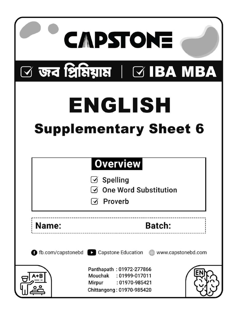 Supplementary Sheet 6 | PDF