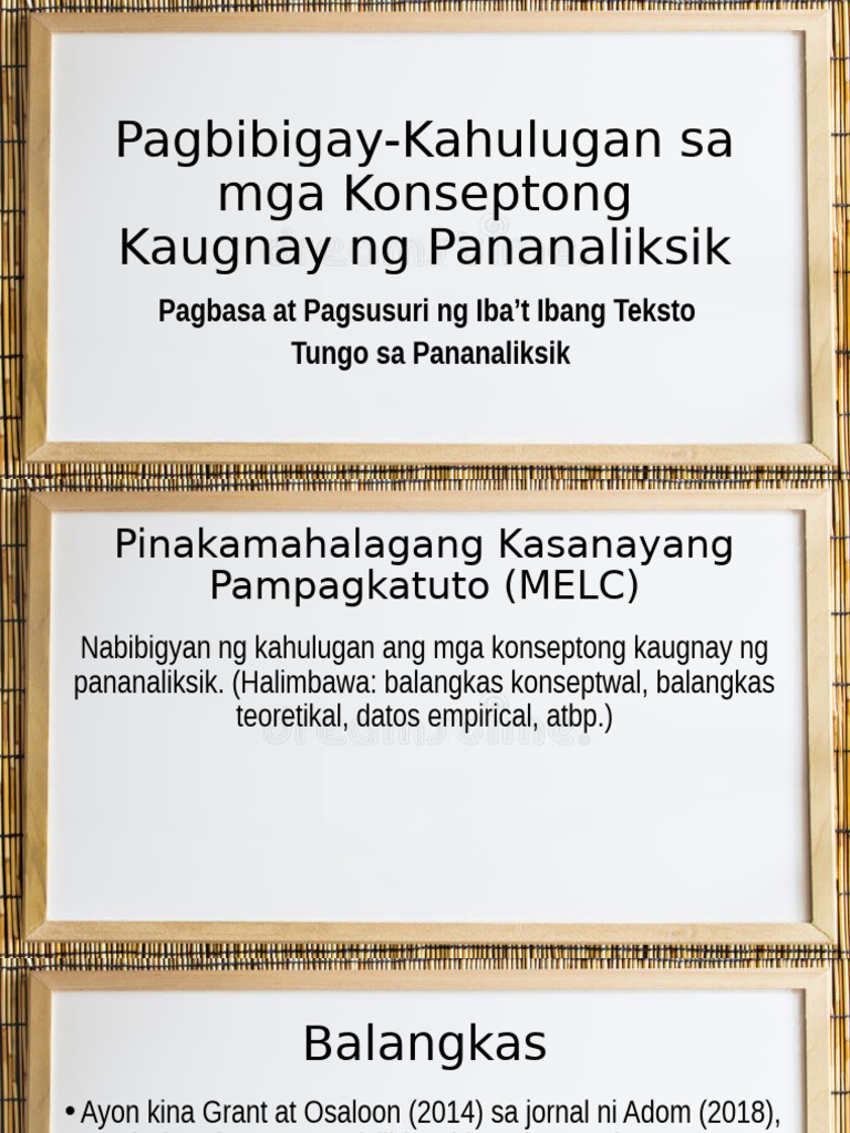 Aralin 3 Konsepto Sa Pananaliksik | PDF