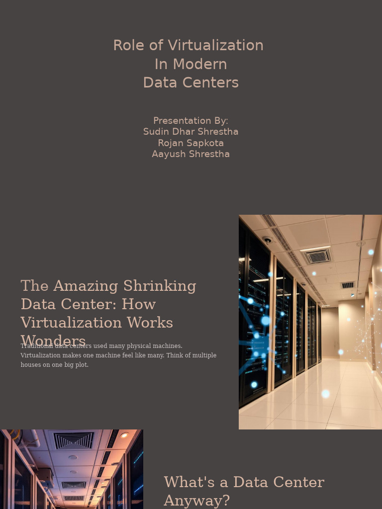 The Amazing Shrinking Data Center How Virtualization Works Wonders | PDF