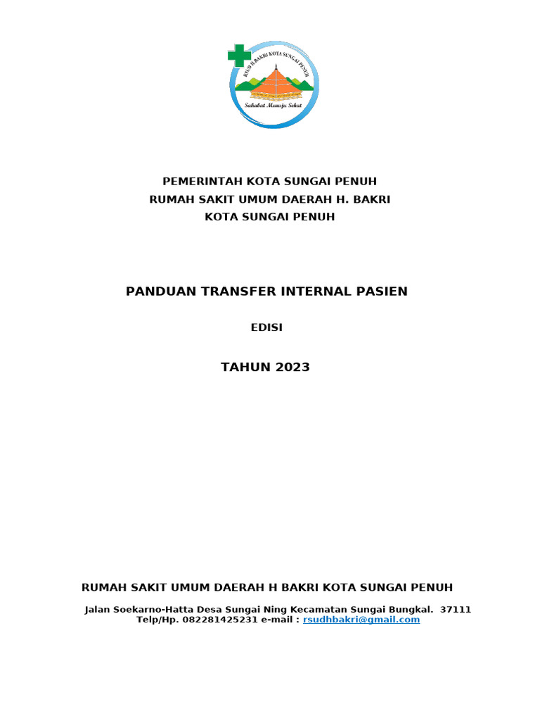 8.panduan Transfer Internal Pasien Edit by Yuri | PDF