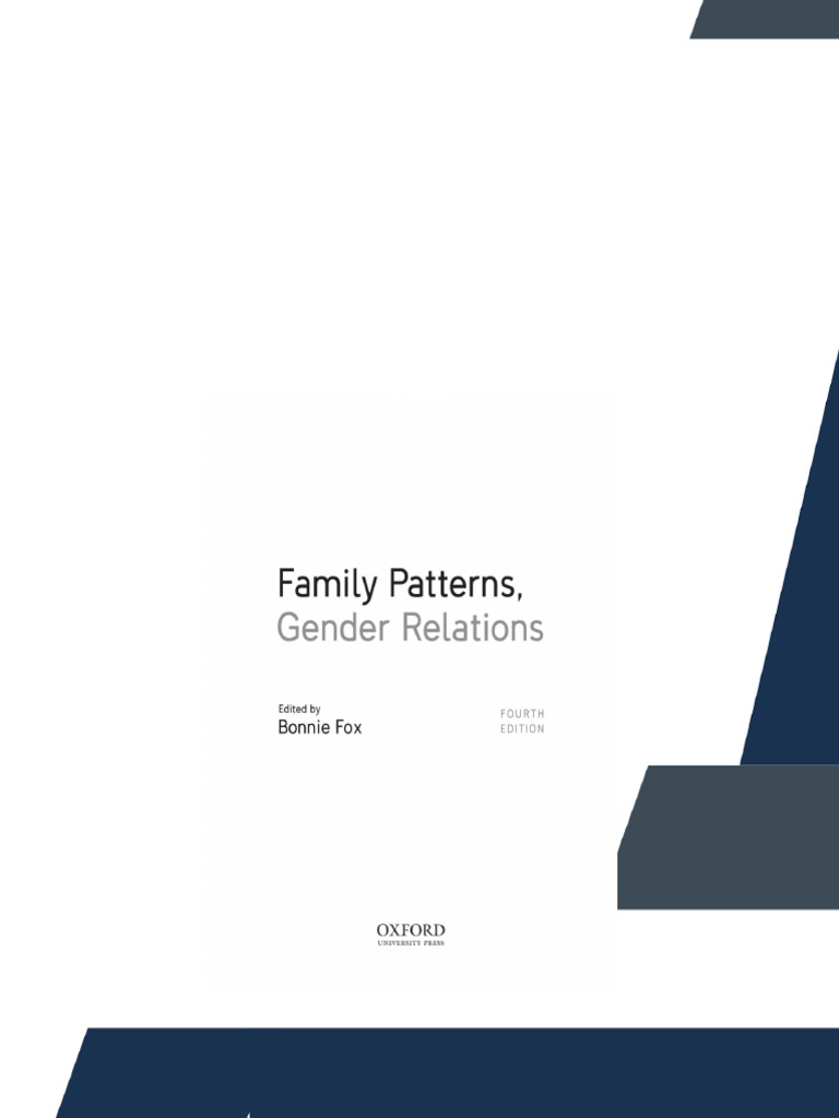 Family Patterns Gender Relations 4th by Bonnie Fox PDF Download | PDF | Deer
