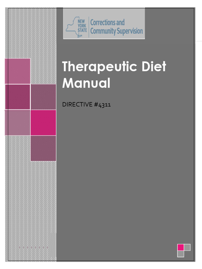 NYS DOCCS Therapeutic Diet Manual | PDF | Diabetes | Diabetes Management
