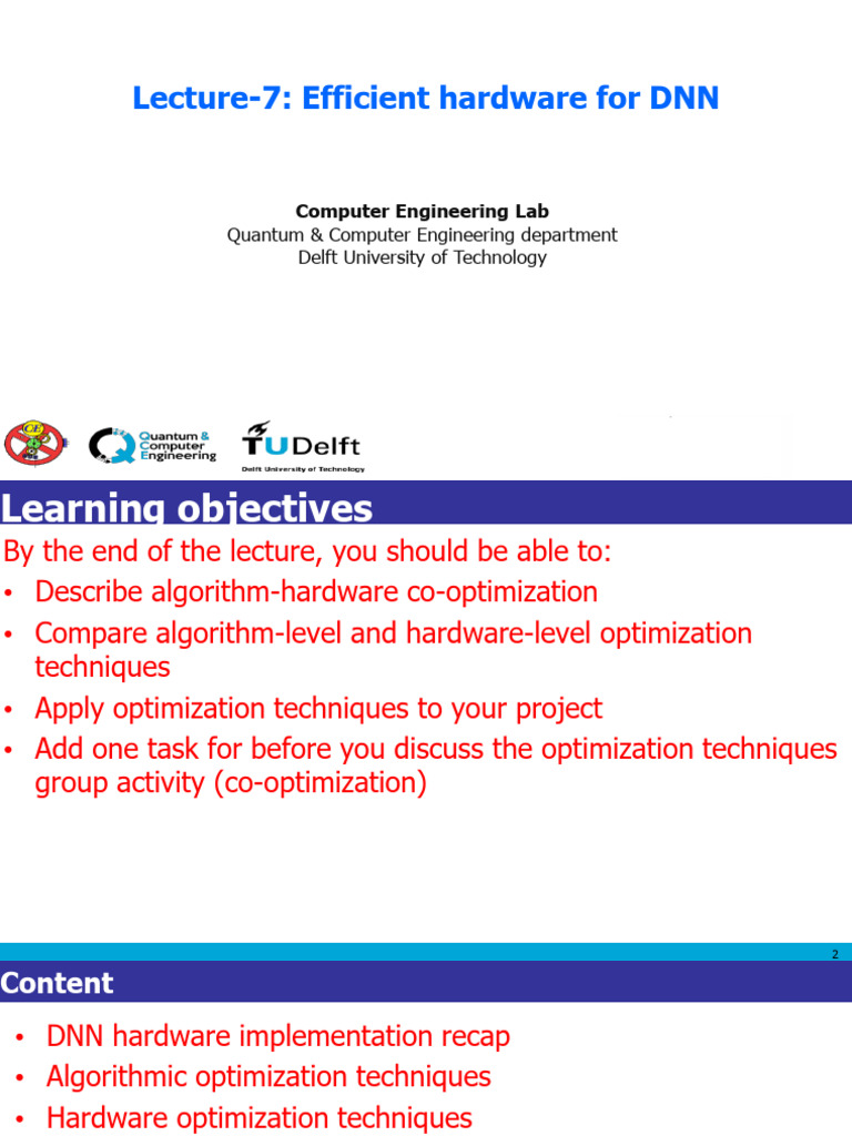 Efficient Hardware For DNN | PDF | Applied Mathematics | Algorithms