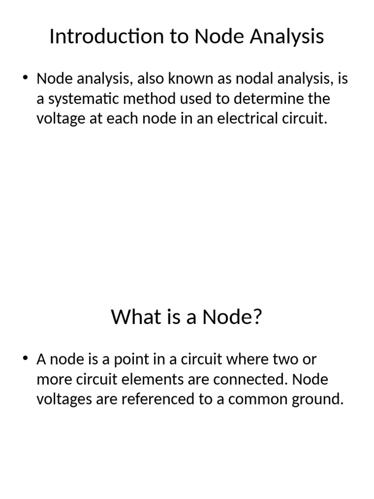 Node Analysis: Determining Node Count | PDF | Electrical Network | Voltage