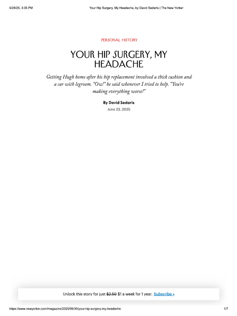 Surgery and Headache | PDF