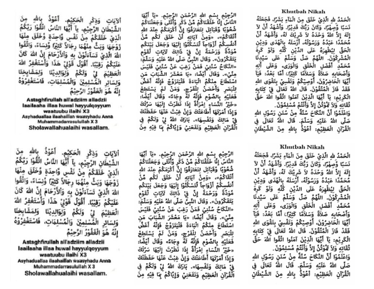 Kutbah Nikah | PDF