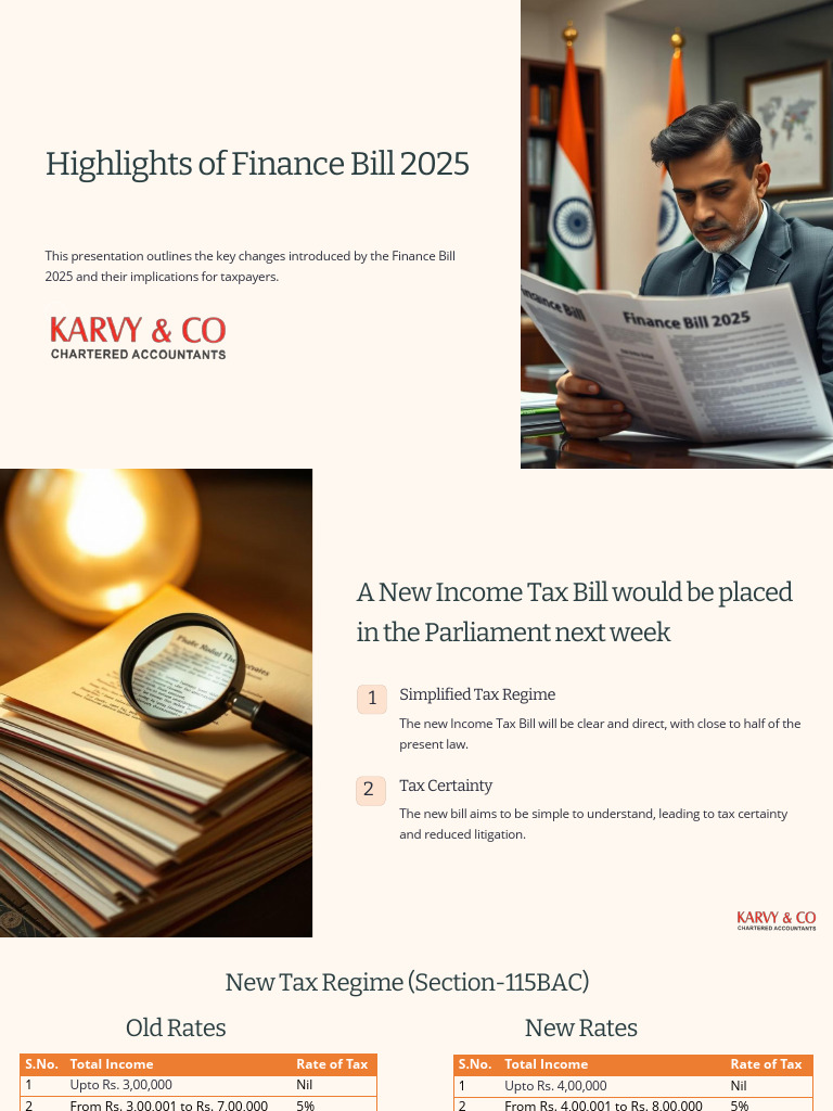 Key Changes in Finance Bill 2025 | PDF | Taxes | Tax Deduction