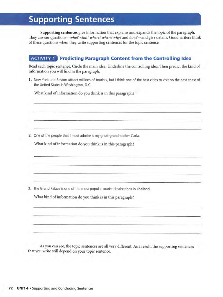 Lesson 7 - Supporting & Concluding | PDF