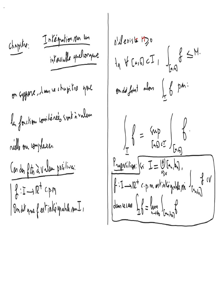 Intégration Sur Un Intervalle-Full | PDF