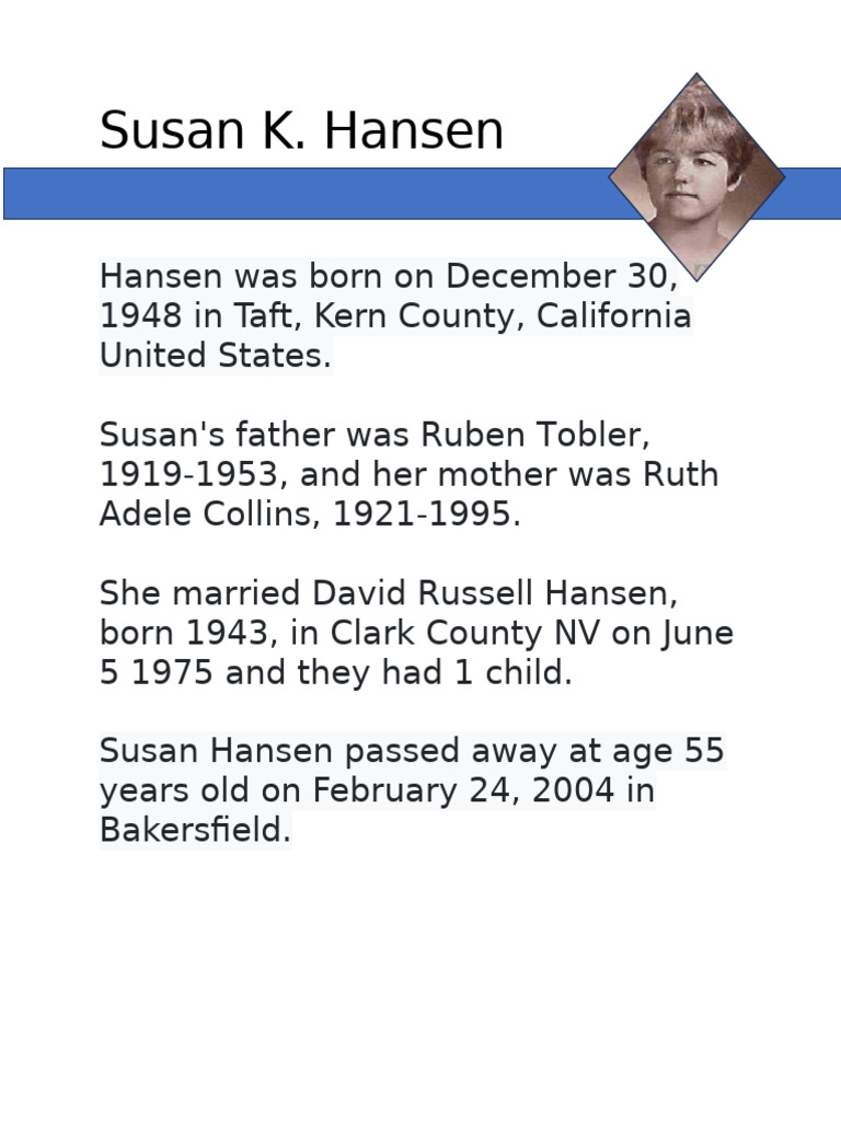 Susan K | PDF