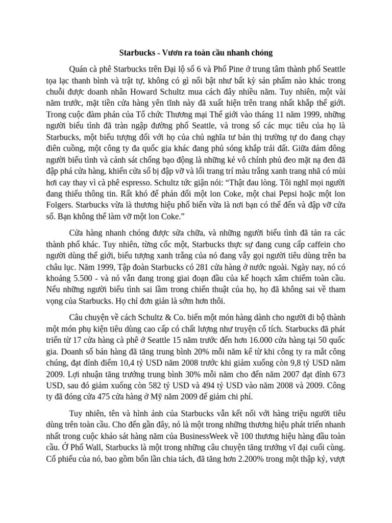 Ban Dich TV - Starbucks | PDF