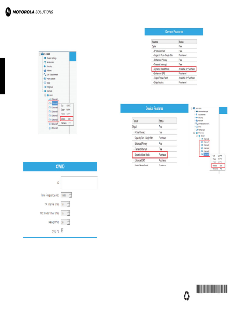 SLR 8000 Analog Setup Leaflet | PDF | Mobile Technology | Computing