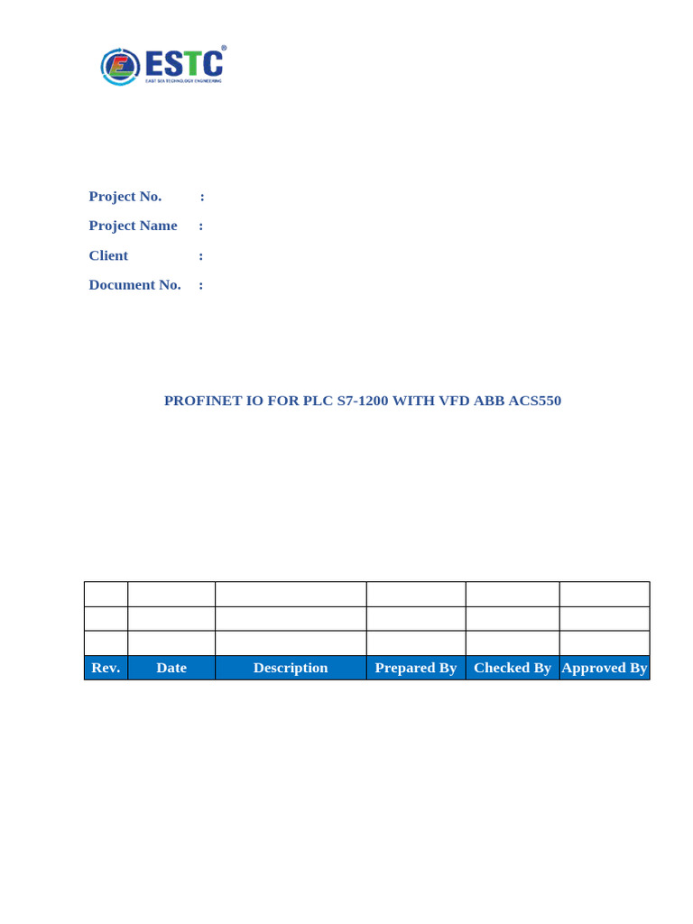 Profinet Io For PLC s7-1200 With VFD Abb Acs550 | PDF