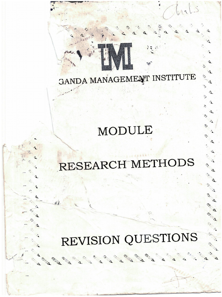 Research Methods QN Bank | PDF