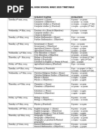 JC Written Exams Timetable 2025 | PDF | Qualifications