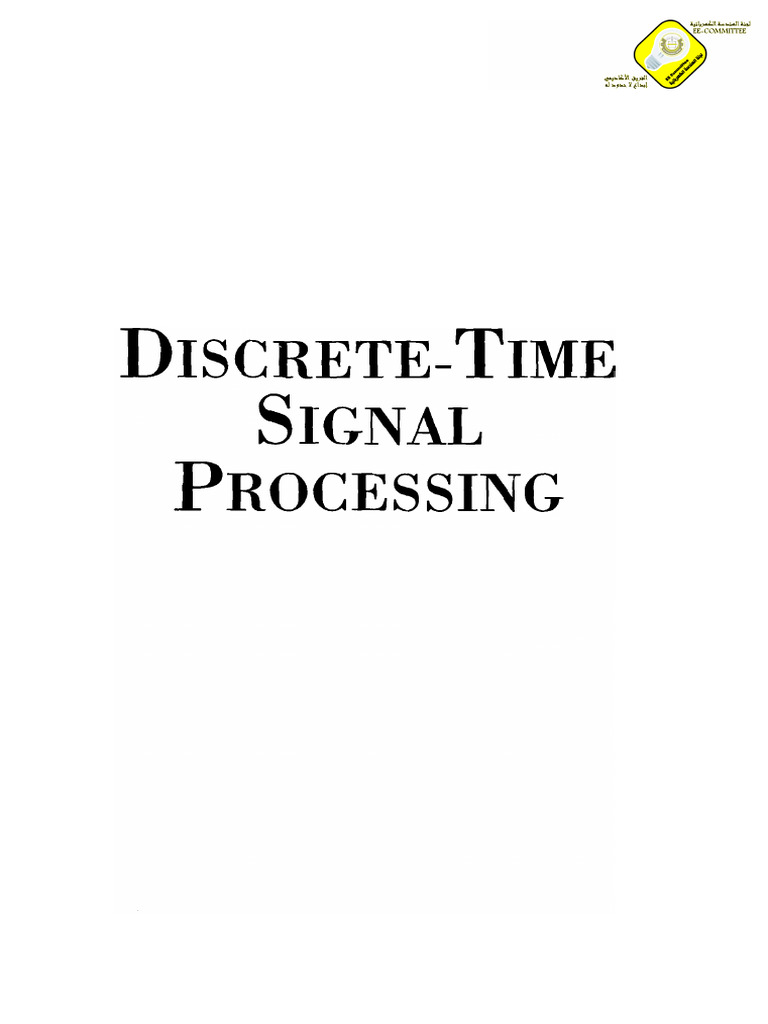 Discrete Time Signal Processing Second E | PDF