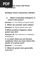 When Great Trees Fall | PDF | Poetry | Maya Angelou