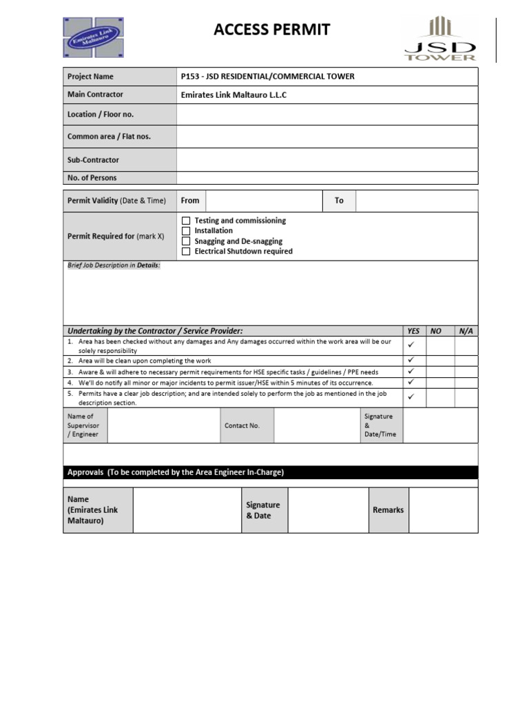 JSD Work Permit | PDF