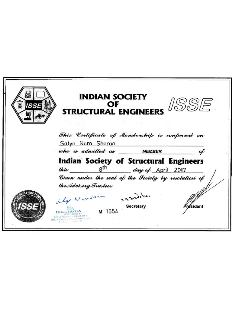 Structure Certificate | PDF
