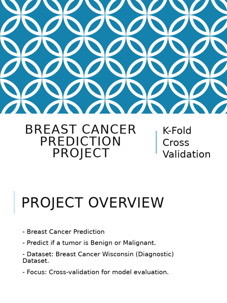 Breast Cancer KFold Prediction | PDF | Support Vector Machine | Cross Validation (Statistics)