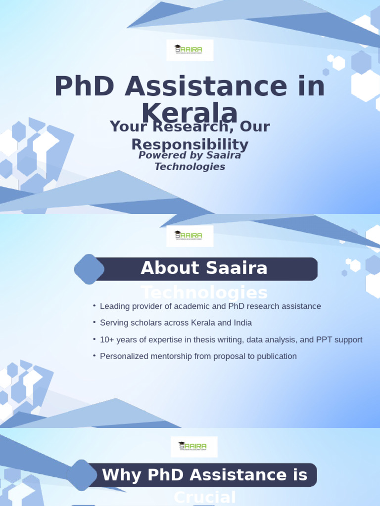 PhD Assistance Services in Kerala | PDF