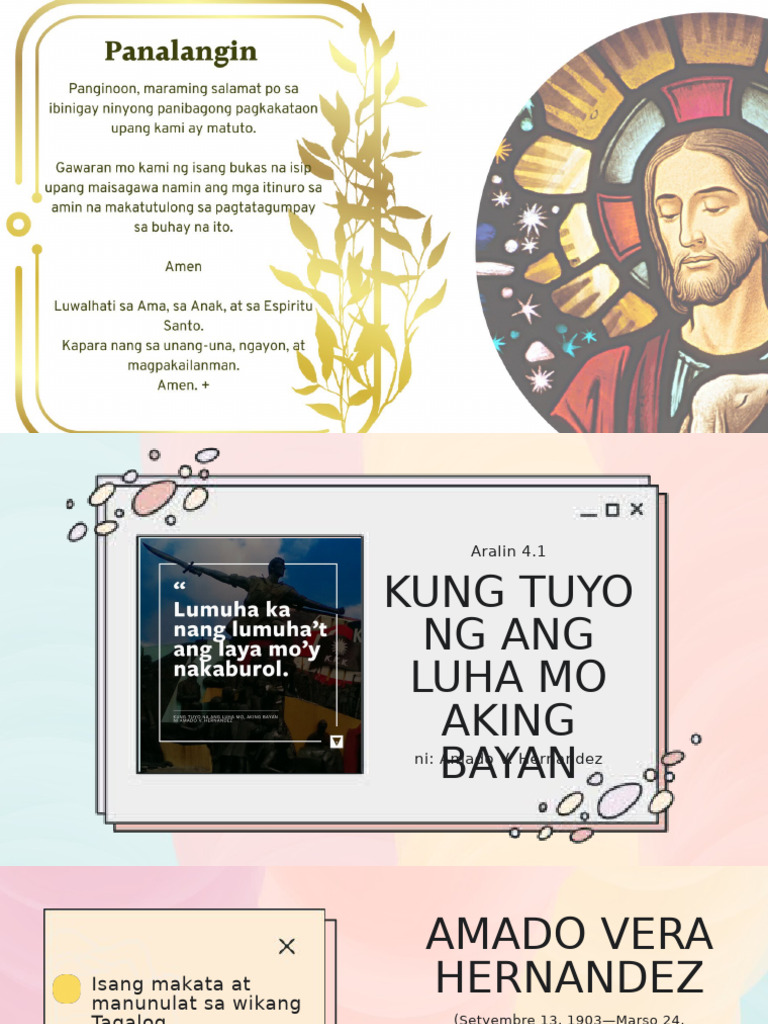 Kung Tuyo Na Ang Luha Mo Aking Bayan | PDF