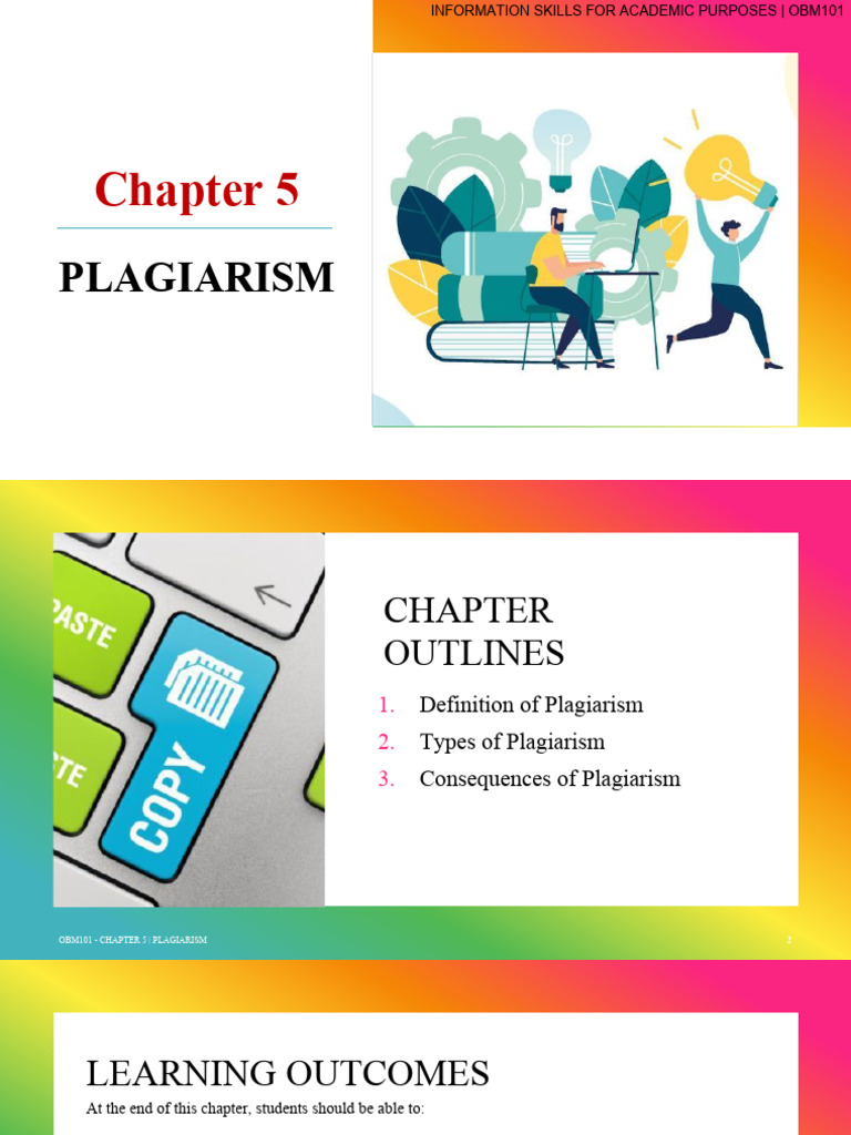 Obm101 - Chapter 5 - Plagiarism | PDF | Plagiarism | Knowledge