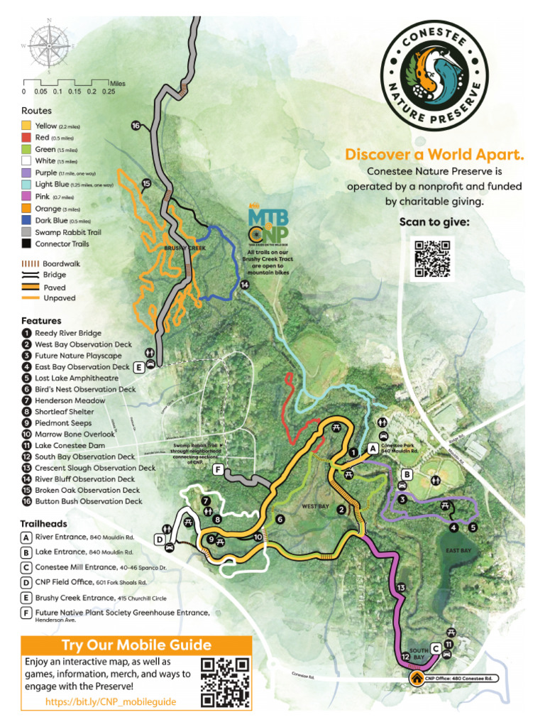Conestee Nature Preserve Map 2023 | PDF
